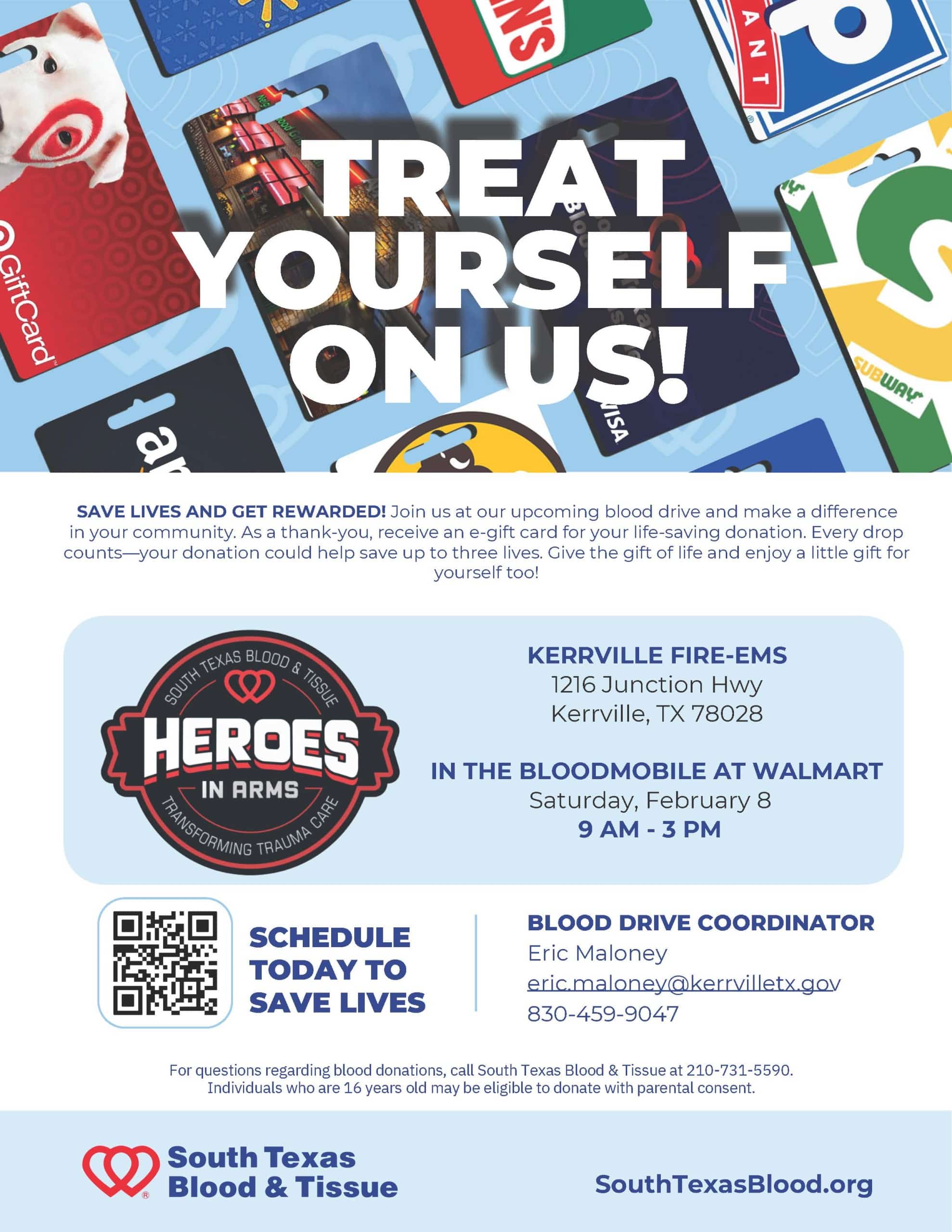 Blood drive set for Feb. 8 at Walmart – The Kerr County Lead